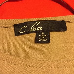 C. Luce | Dresses | C Luce Coral Light Brown Dress | Poshmark